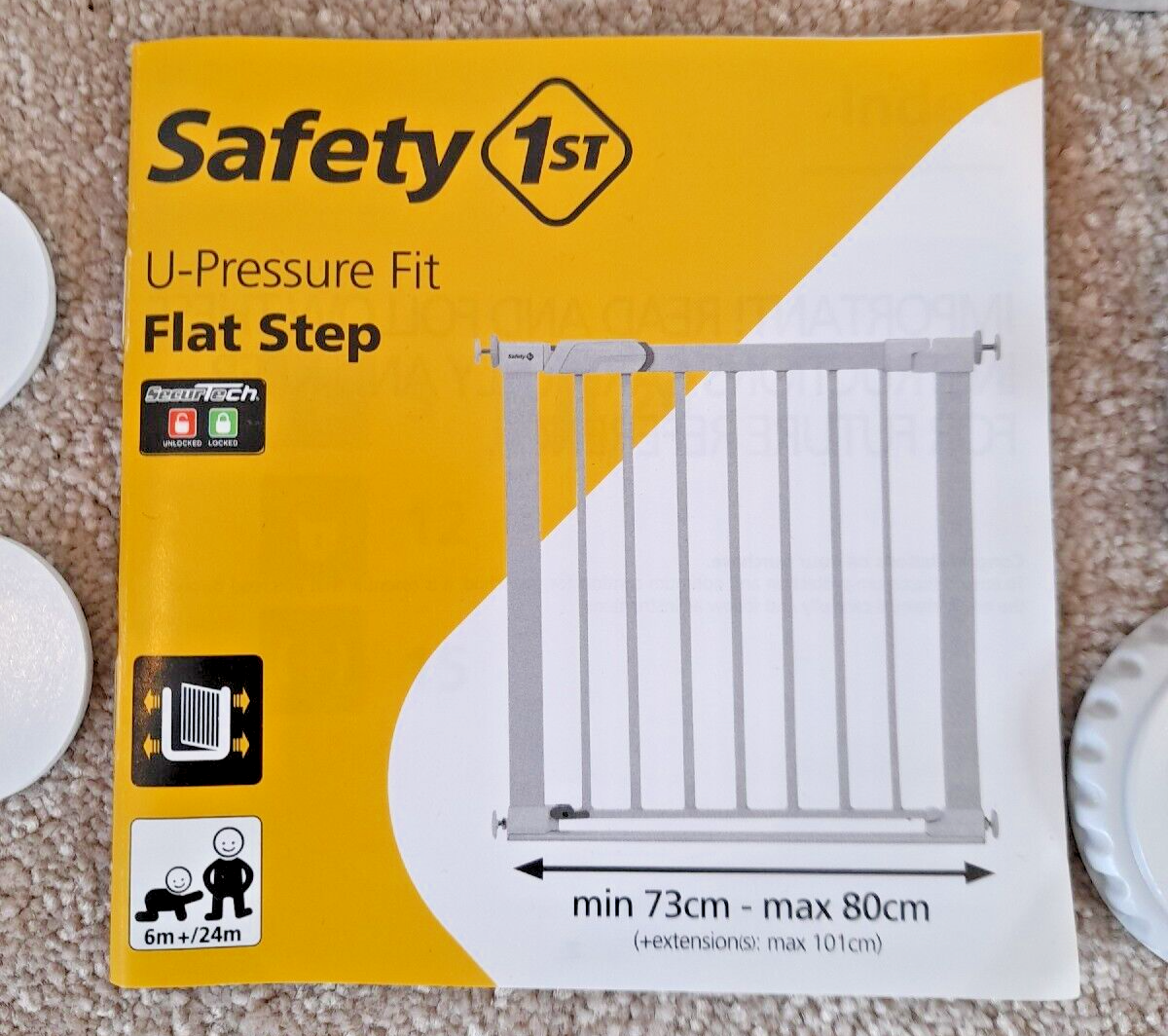 Safety First Pressure Fit Flat Step Gate